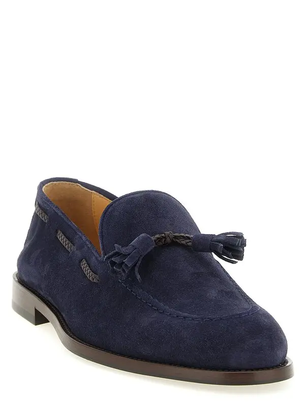 Brunello Cucinelli Suede Tassel Loafers
