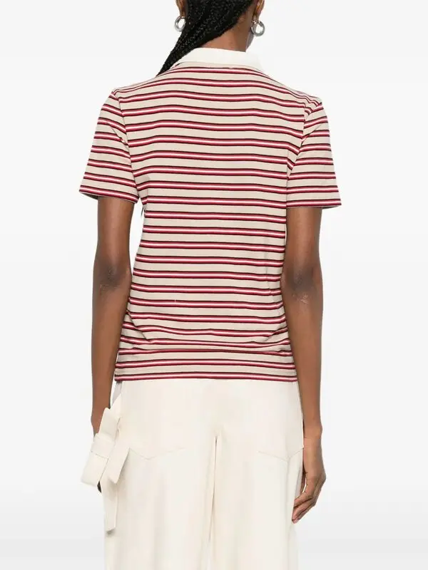 A.p.c. Striped Organic Cotton Polo Shirt - Multicolor