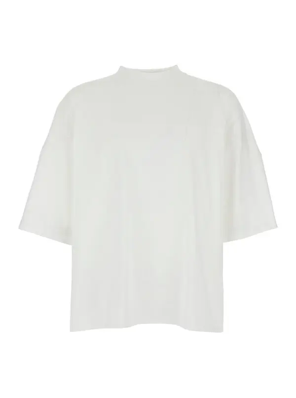 Jacquemus White 'le T-shirt Atelier' T-shirt In Cotton