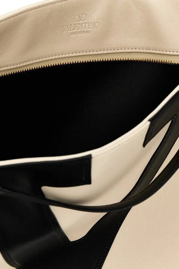 Valentino Garavani Viva Superstar" Grande Nappa Leather Shopping Bag - Multicolor