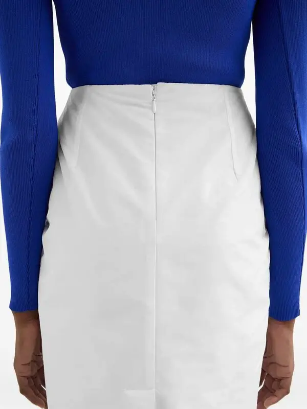JIL SANDER Technical Faille Midi Skirt