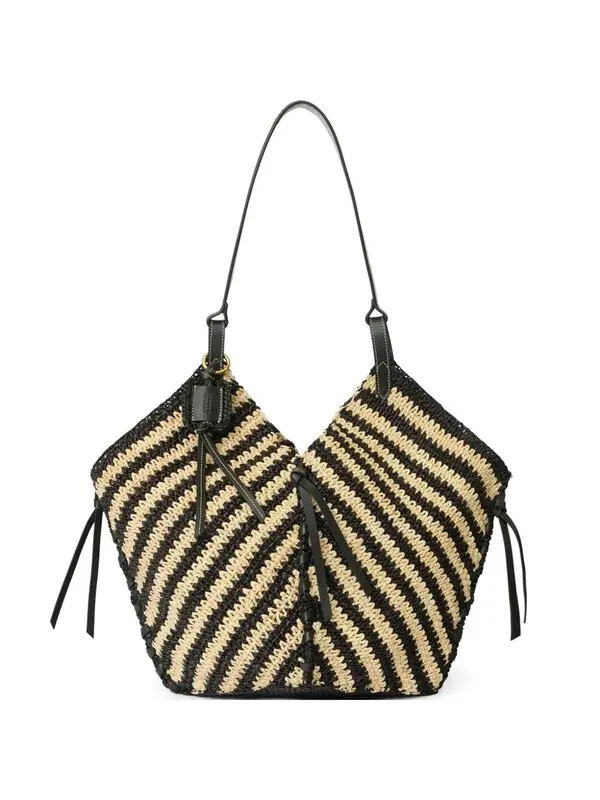 Isabel Marant Étoile Two-tone Raffia Shoulder Bag - Multicolor