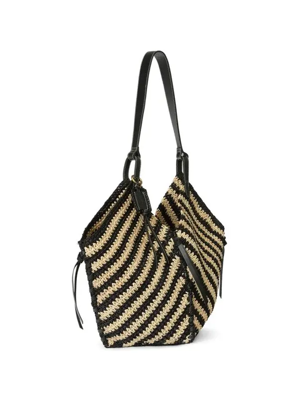 Isabel Marant Étoile Two-tone Raffia Shoulder Bag - Multicolor