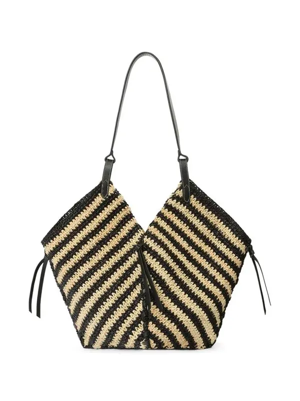 Isabel Marant Étoile Two-tone Raffia Shoulder Bag - Multicolor