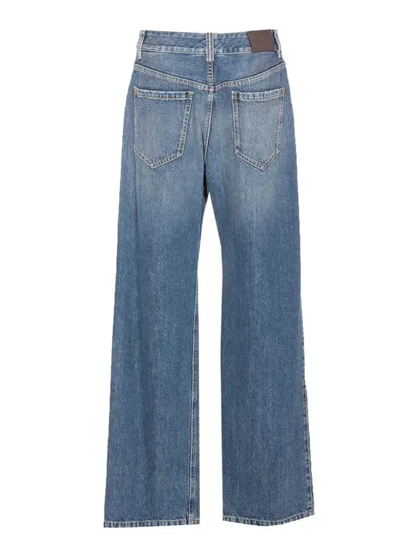 Brunello Cucinelli Wide Leg Jeans - Blue