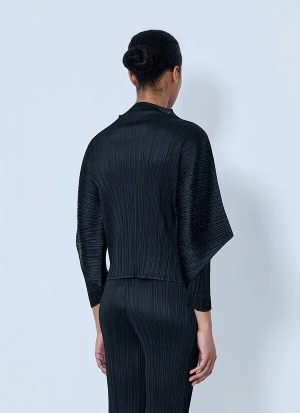 Issey Miyake Textured Knit Boat Neck Top