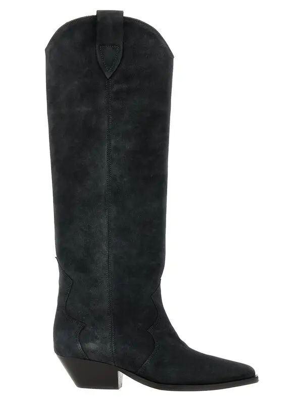 Isabel Marant Étoile Denvee Suede Boots - Black