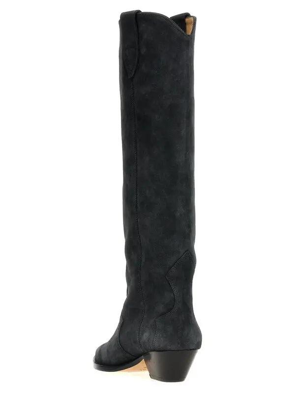 Isabel Marant Étoile Denvee Suede Boots - Black