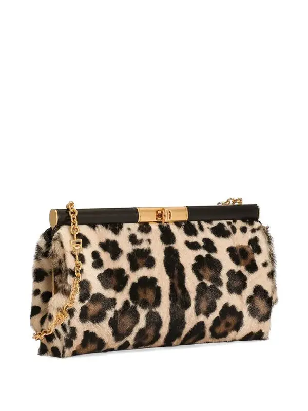 Dolce & Gabbana Marlene Leopard Print Shoulder Bag - Multicolor