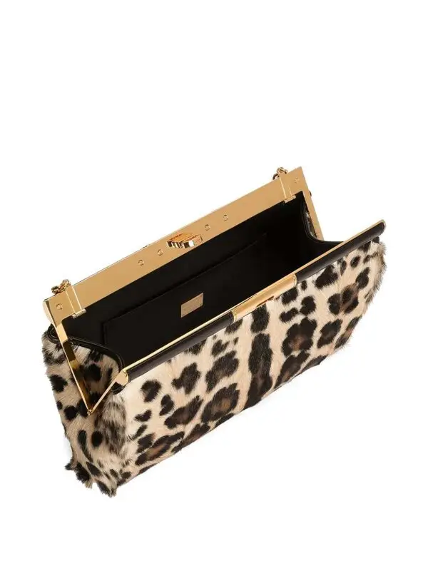 Dolce & Gabbana Marlene Leopard Print Shoulder Bag - Multicolor