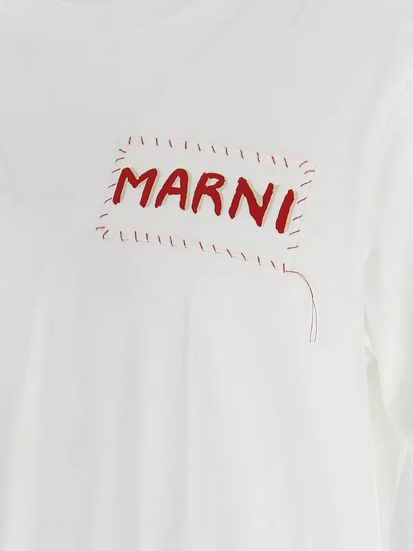 Marni Logo Patch T-shirt - White