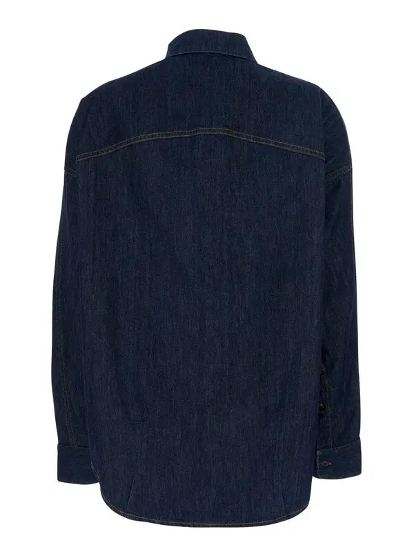 Dries Van Noten Denim Classic Collar Shirt - Multicolor