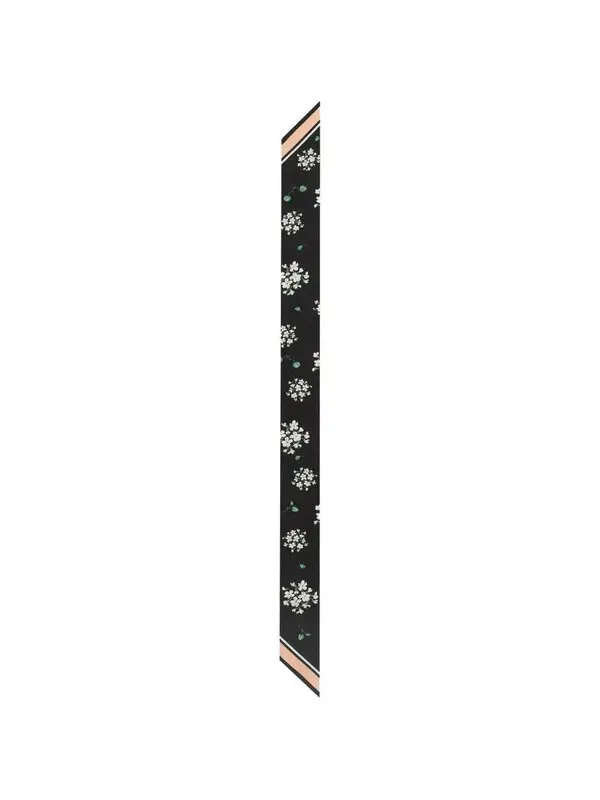 Dolce & Gabbana Geranium-print Silk Twill Scarf, 6x100 Cm - Multicolor