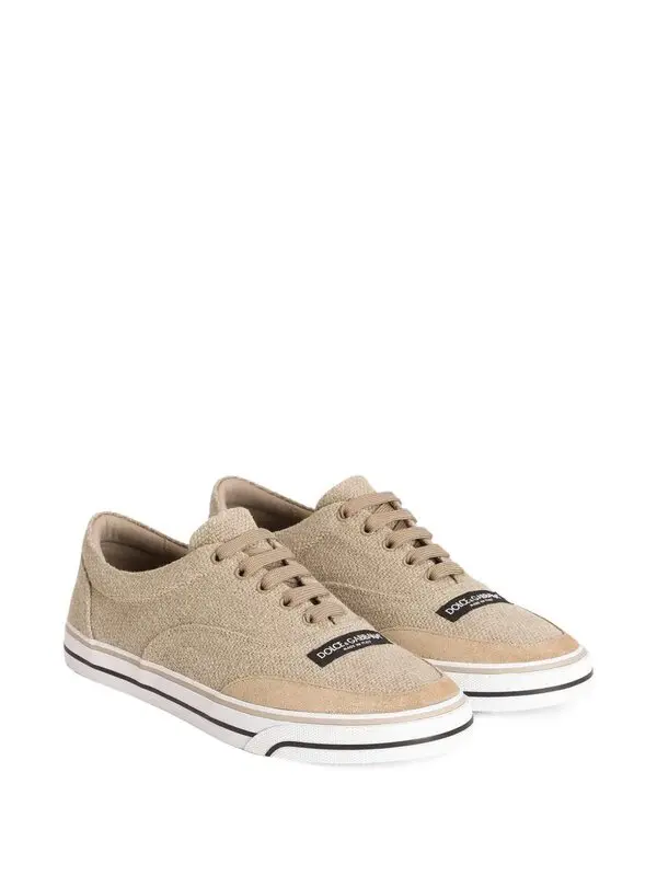 Dolce & Gabbana Dg Sailing Linen Sneakers - Brown