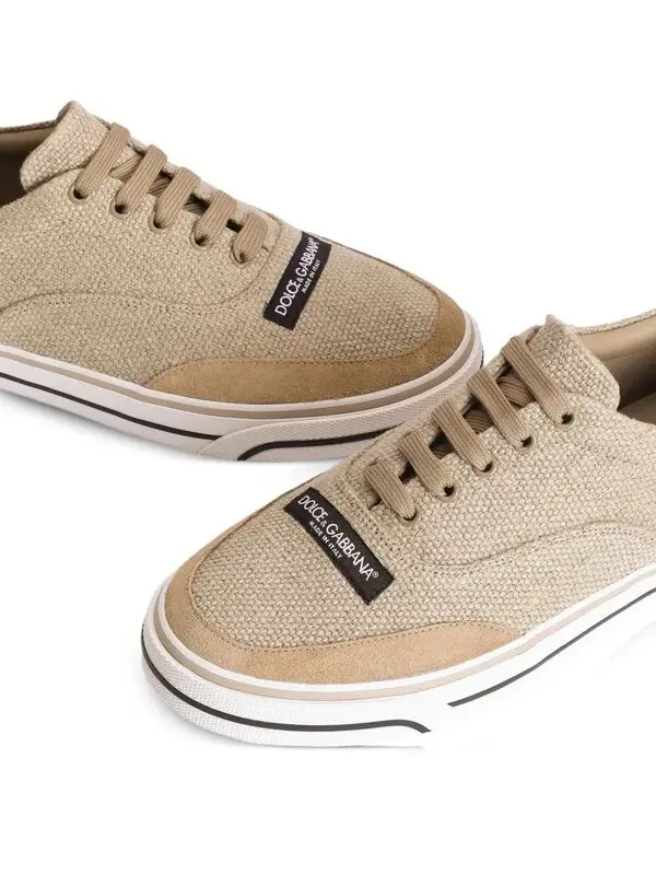 Dolce & Gabbana Dg Sailing Linen Sneakers - Brown