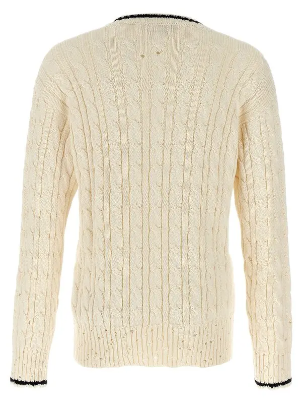 Marni V-neck Sweater With Embroidered Detail