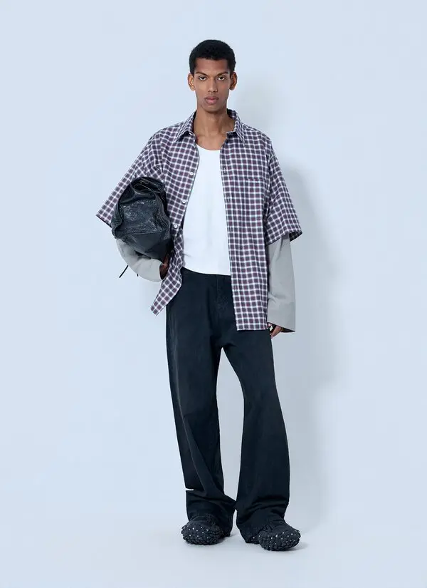 Balenciaga Wide-leg Denim Trousers