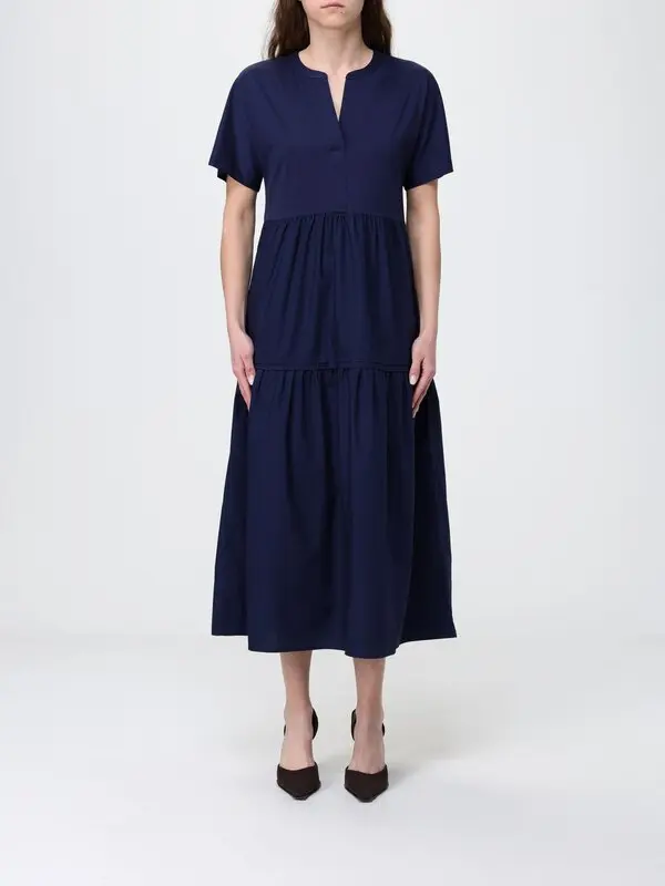 Max Mara Tiered Dress - Blue
