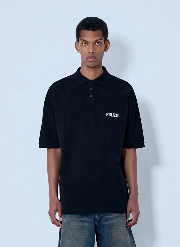 Vetements Embroidered Polo Shirt