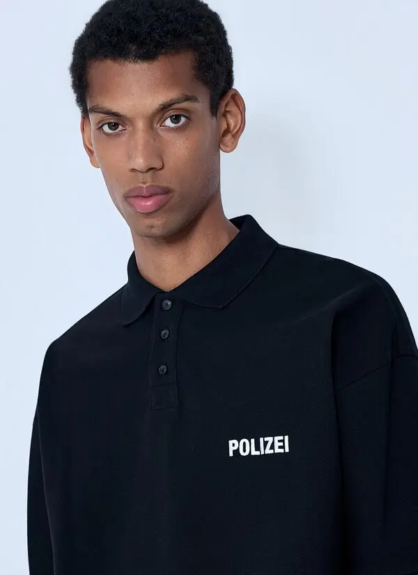 Vetements Embroidered Polo Shirt