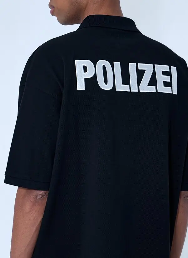 Vetements Embroidered Polo Shirt