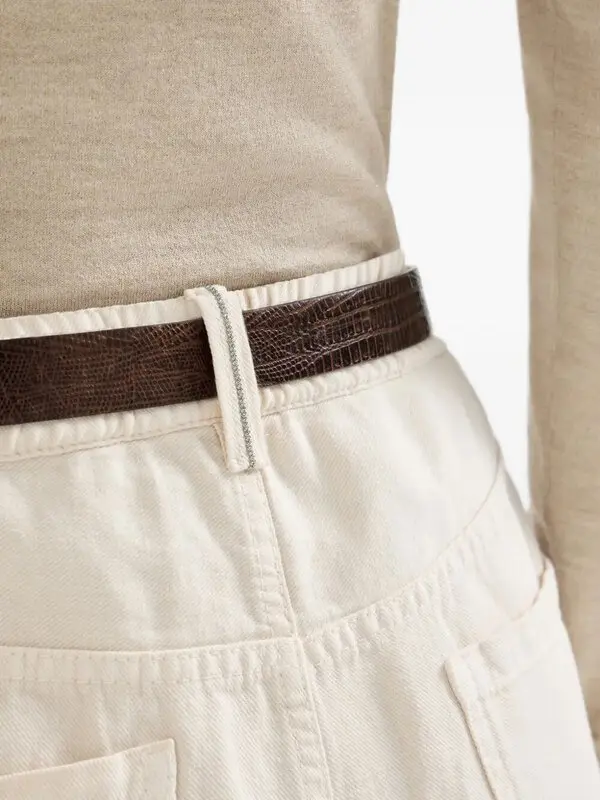 Brunello Cucinelli Garment-dyed Cotton And Linen Trousers - Multicolor