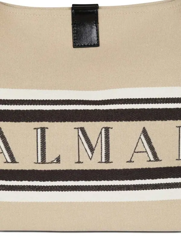 Balmain Release Medium Logo Tote Bag - Brown