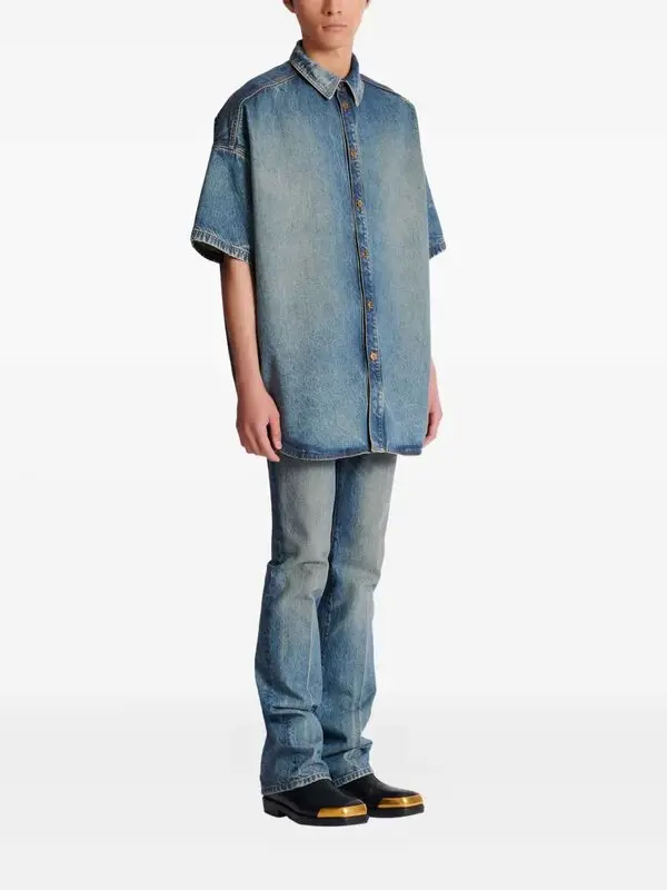 Balmain Short-sleeved Button-up Shirt