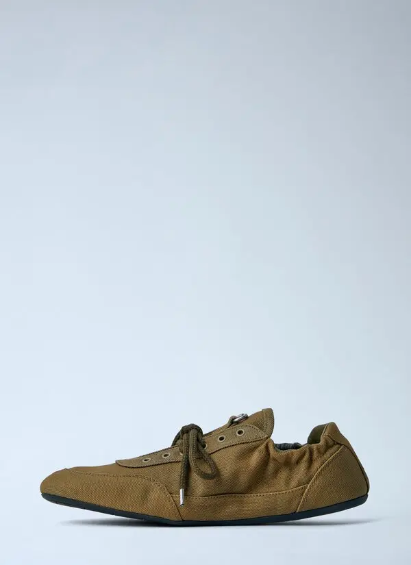 Prada Canvas Lace-up Sneakers - Multicolor