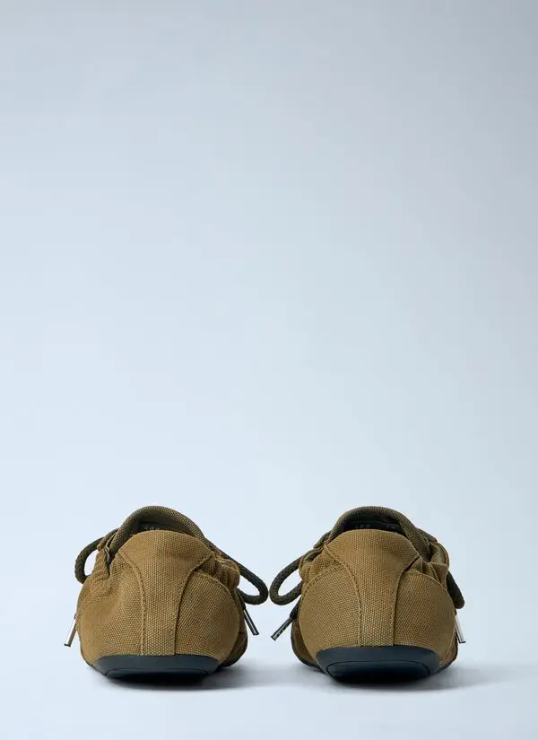Prada Canvas Lace-up Sneakers - Multicolor