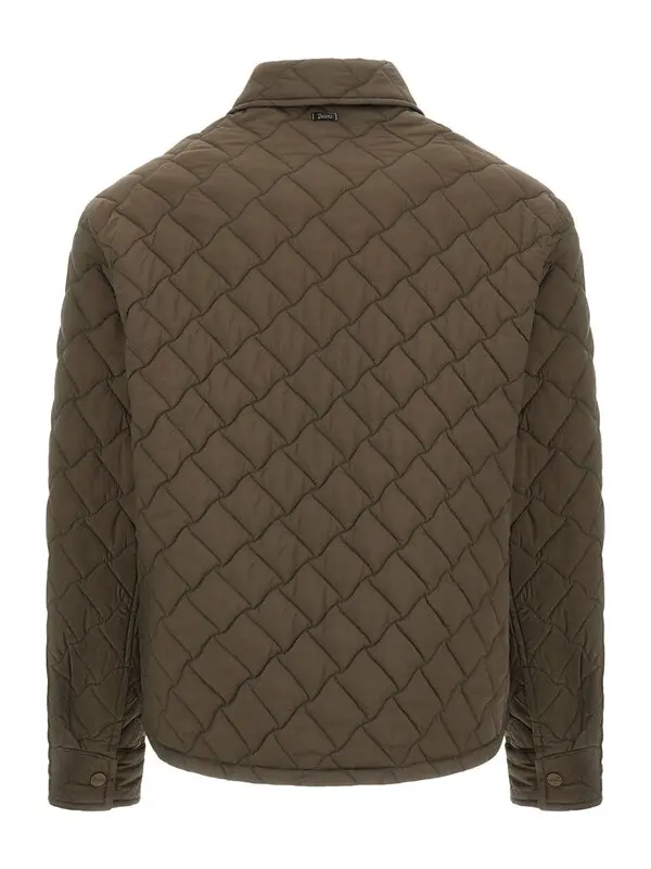 Herno Quilted Waterproof Shacket - Green