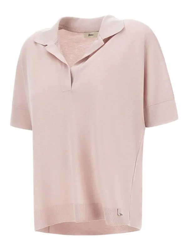 Herno Cotton Blend Jersey Polo