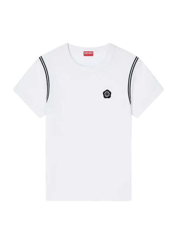 Kenzo Boke Flower 2.0 Embroidered Cotton T-shirt - White