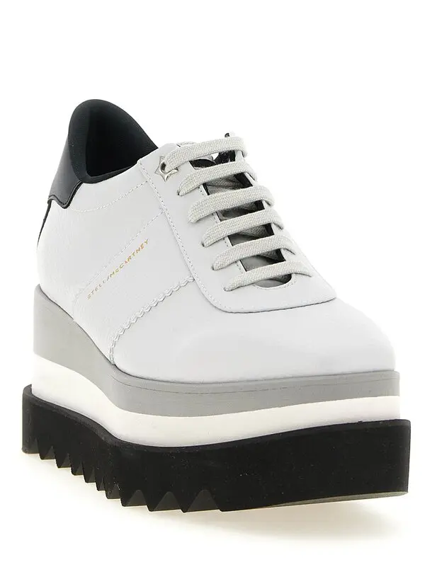 Stella McCartney Sneakelyse Sneakers With Wedge Platform - Gray