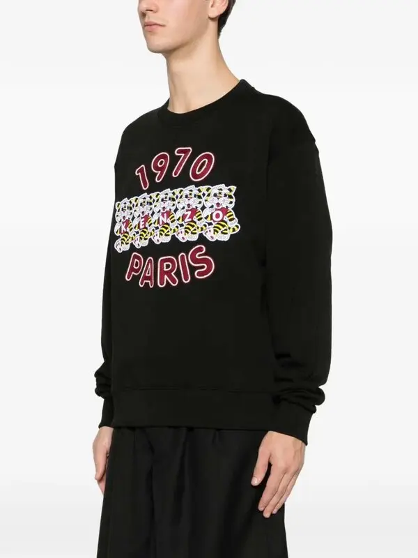 Kenzo 1970 Embroidered Sweatshirt - Black