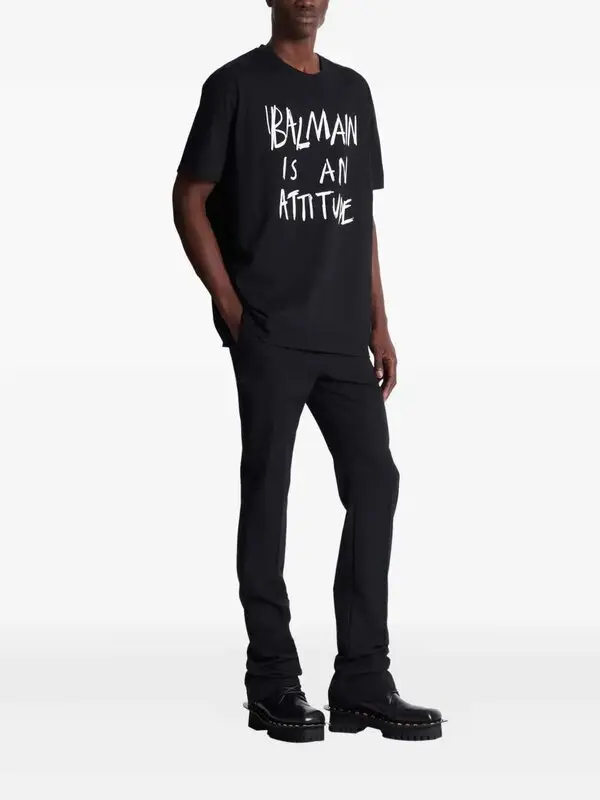 Balmain Printed T-shirt - Black