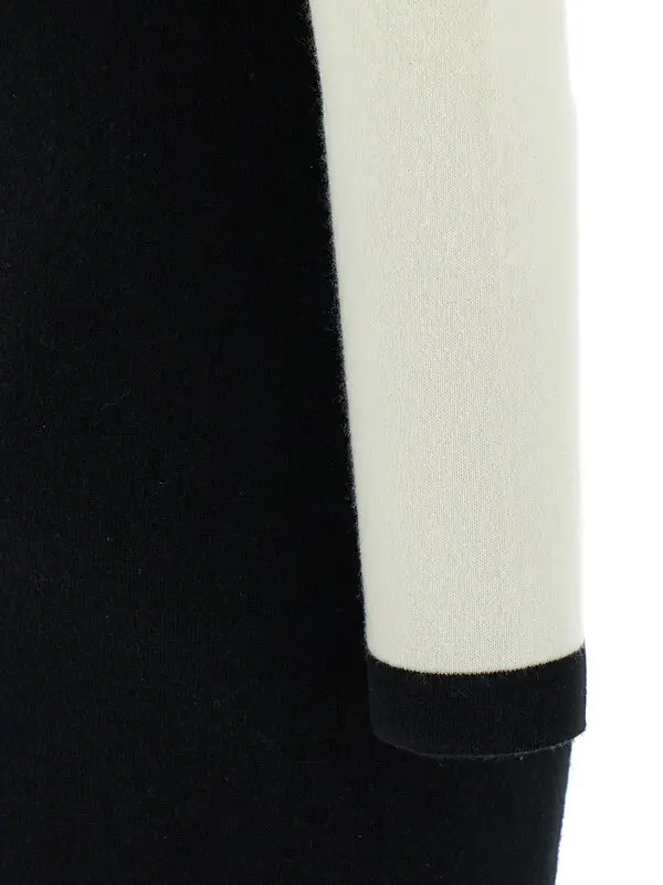 Balmain Filo Leone Catena Wool And Cashmere Blend Dress