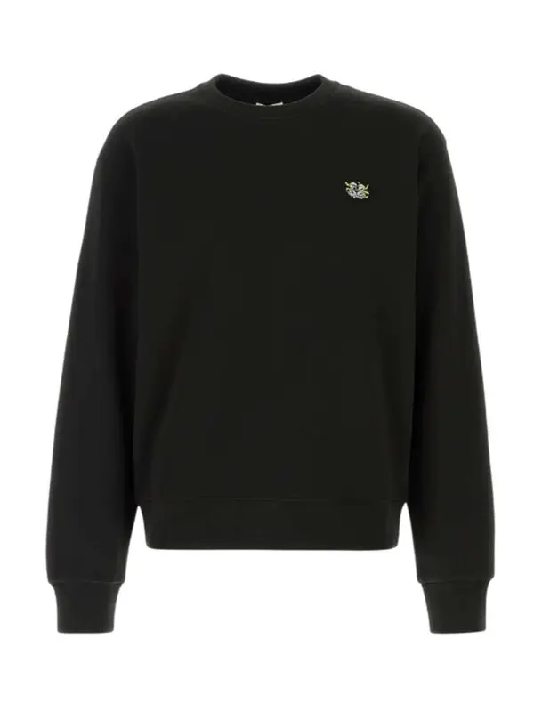 Kenzo Embroidered Cotton Sweatshirt - Black