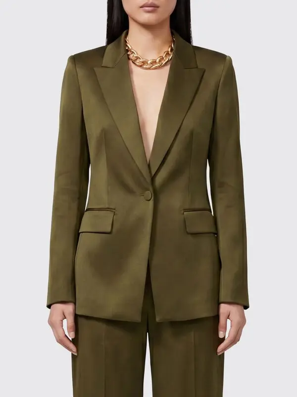 Max Mara Belted Hooded Jacket - Green