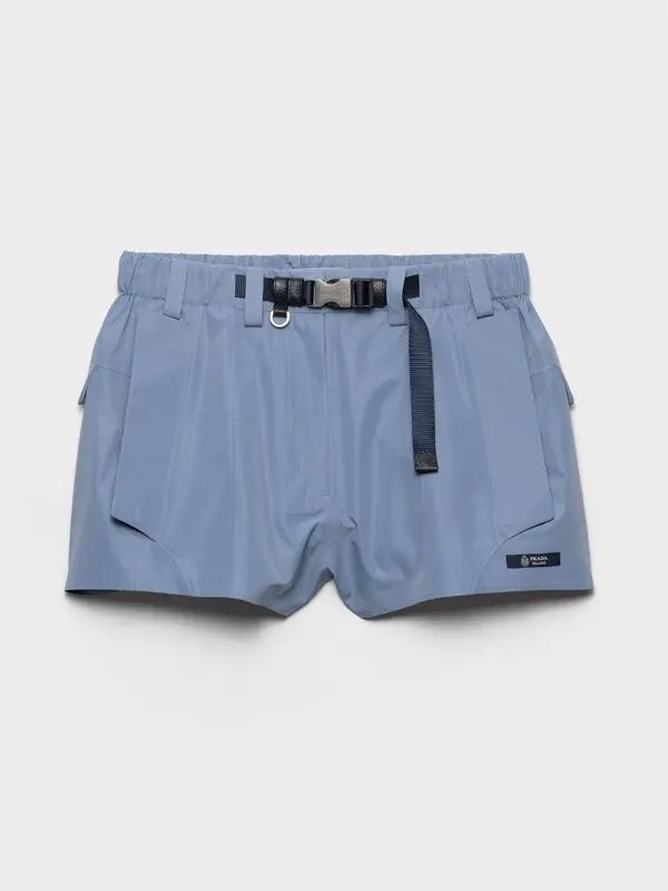 Prada Belted Shorts - Blue