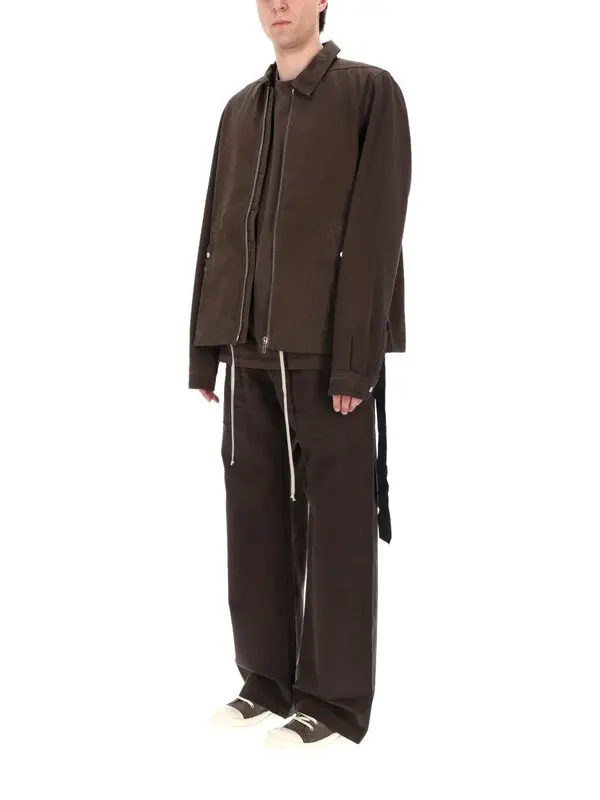 Rick Owens Cotton Zip-up Jacket - Brown