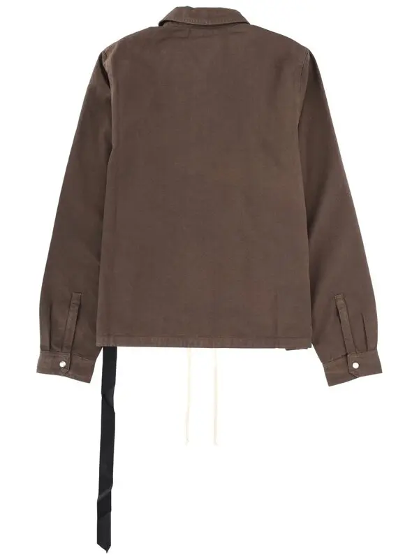 Rick Owens Cotton Zip-up Jacket - Brown
