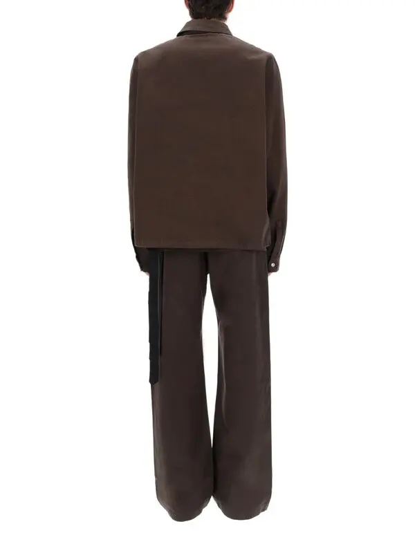 Rick Owens Cotton Zip-up Jacket - Brown