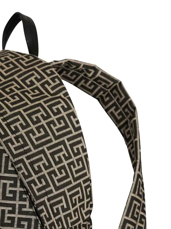 Balmain Pulse Backpack With Jacquard Monogram - Multicolor