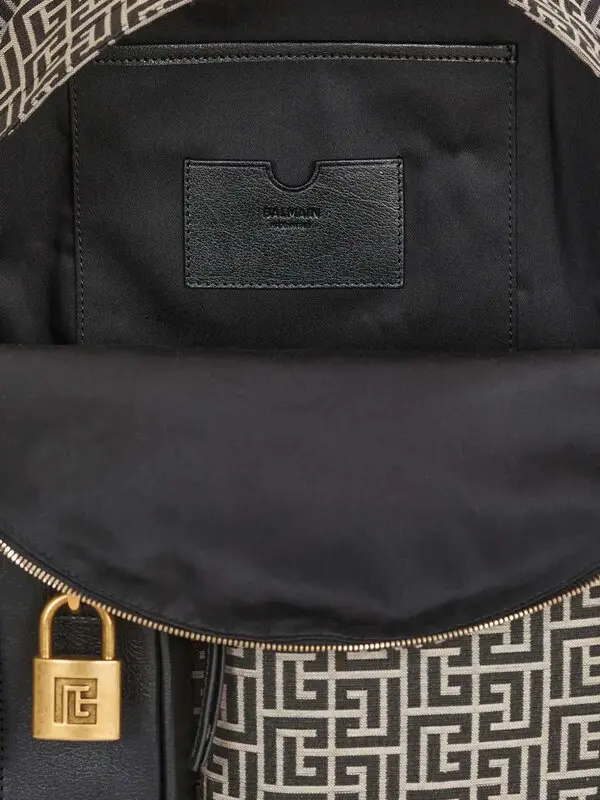Balmain Pulse Backpack With Jacquard Monogram - Multicolor