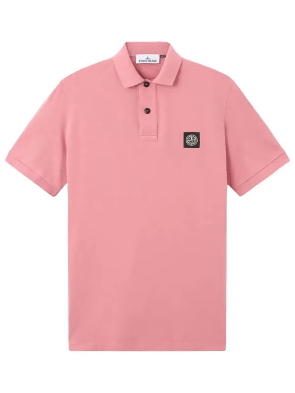 Stone Island Slim Fit Cotton Piqué Polo Shirt - Multicolor