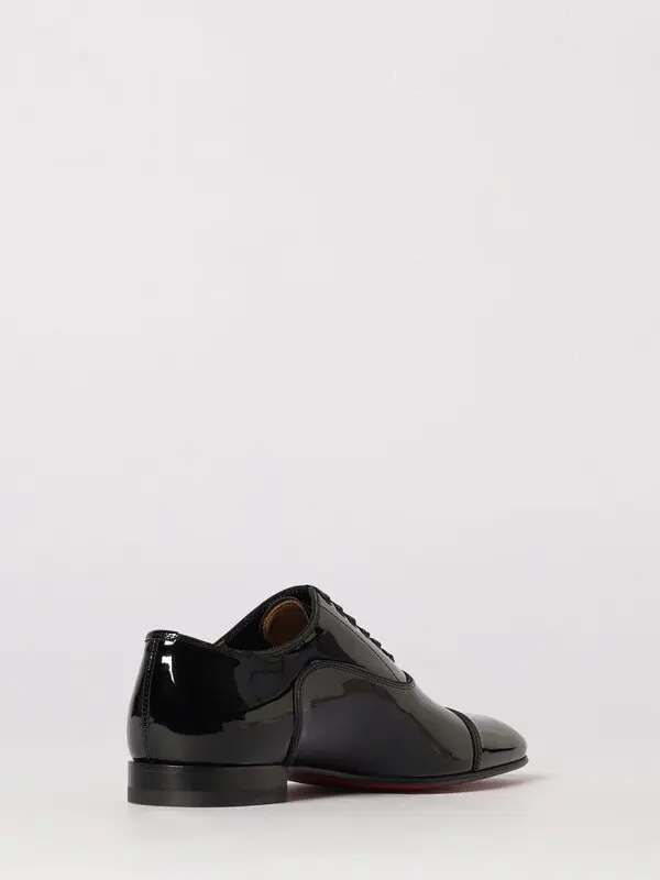 CHRISTIAN LOUBOUTIN Patent Leather Oxford Shoes - Black