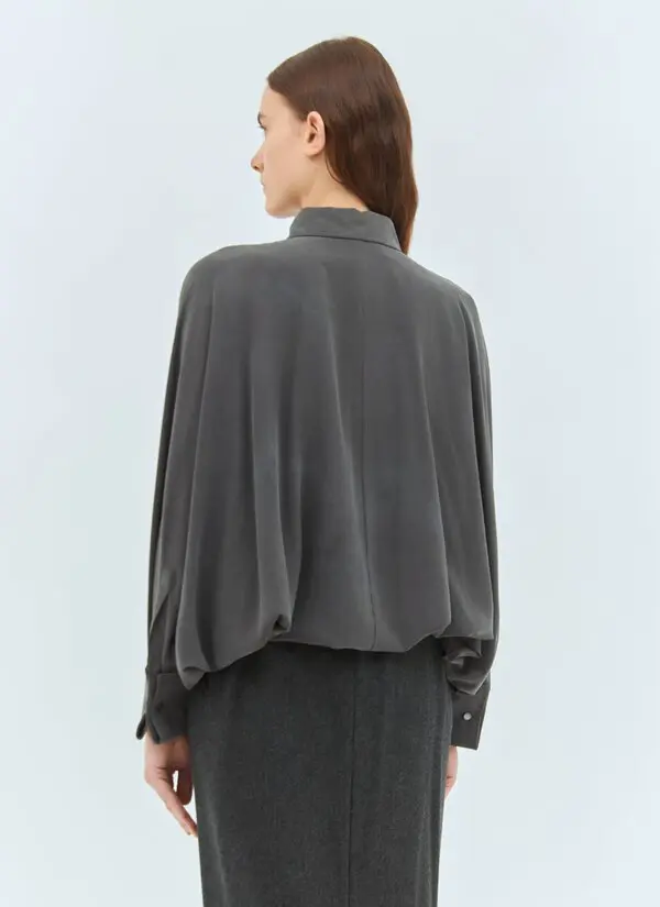 Max Mara Silk Mélange Bodysuit Shirt