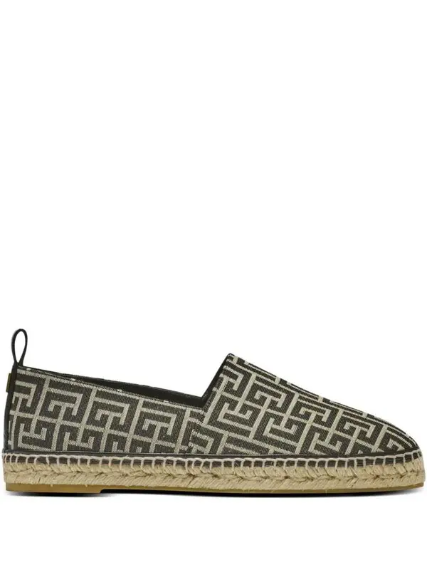 Balmain Monogram Jacquard Espadrilles - Multicolor