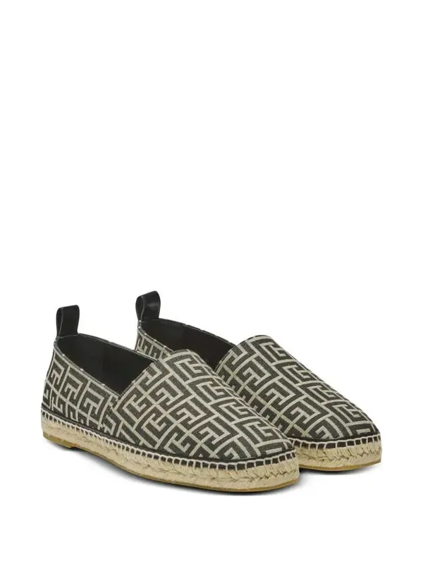 Balmain Monogram Jacquard Espadrilles - Multicolor